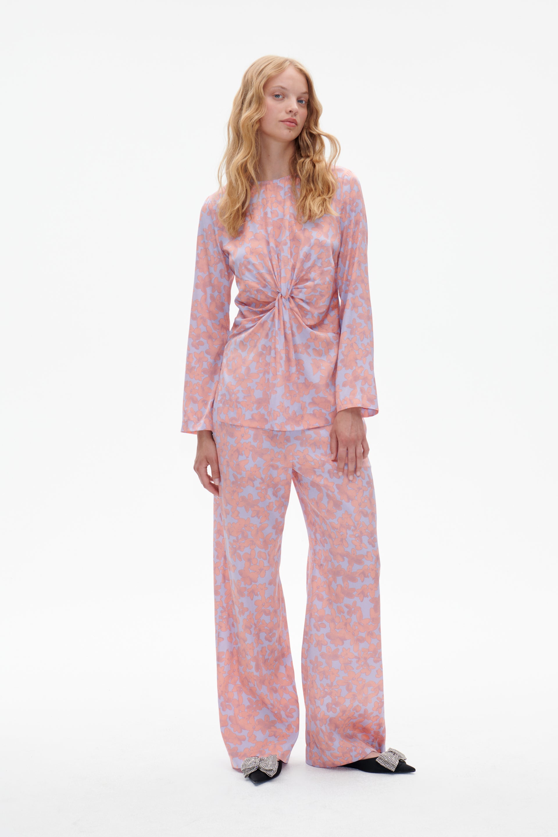 NALA PANTS | Peachy Water Flower