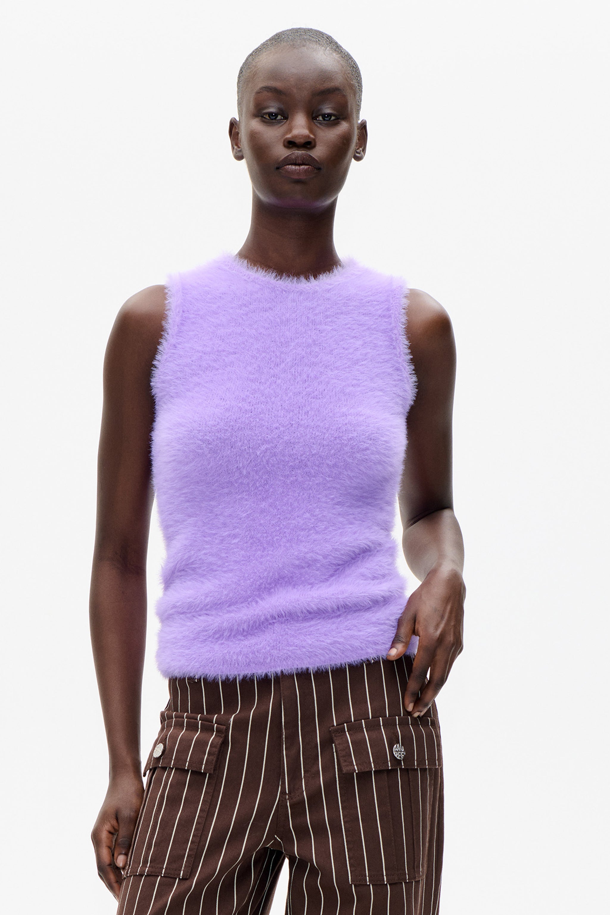 Shoppe Chaima Top in Viola | Schnelle Lieferung